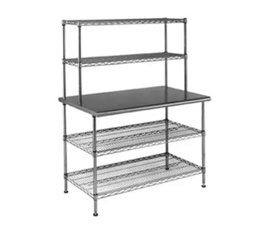 Eagle Group T2436EBW-2 Commercial Work Table System 24 x 36 x 63 w/ Shelves