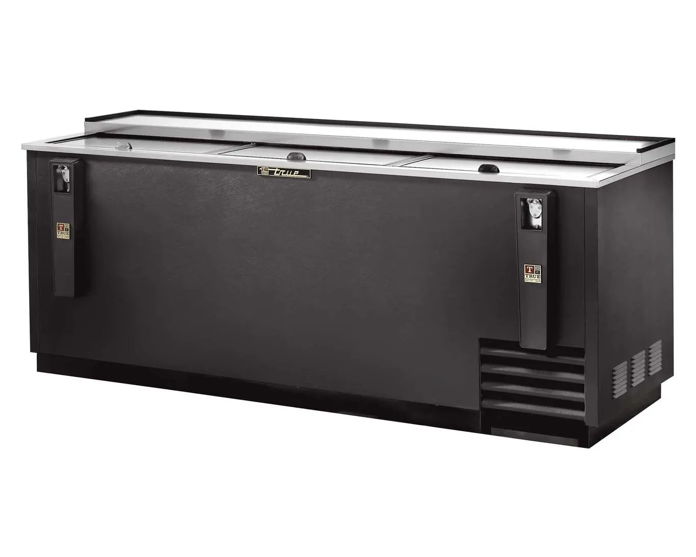 True TD-80-30-HC 80" Deep Well-Horizontal Bar Beer Bottle Cooler